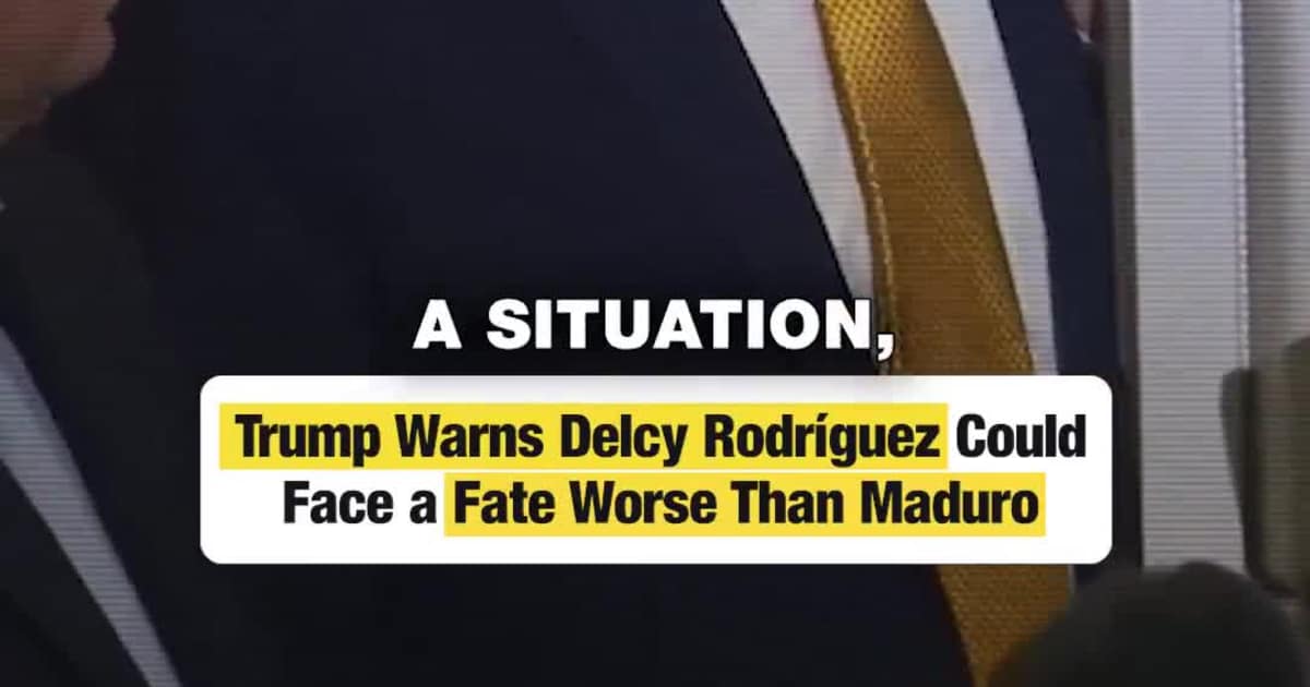 Trump Warns Delcy Rodríguez Could Face a Fate Worse Than Maduro - MEAWW ...